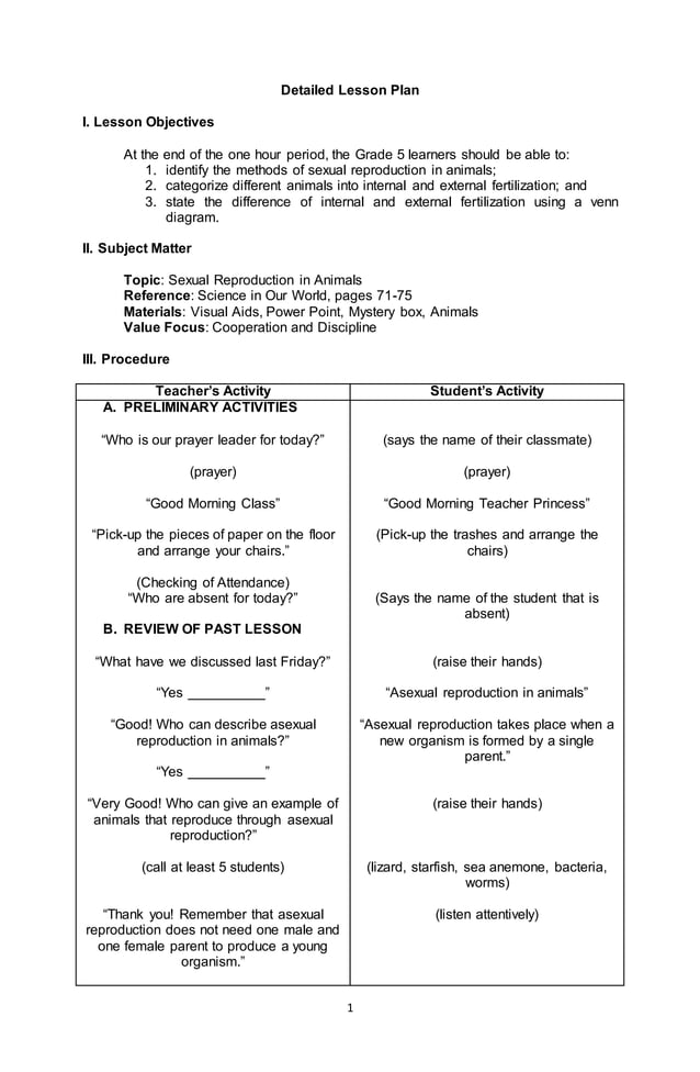 Sexual Reproduction in Animal (Internal and External Fertilization ...