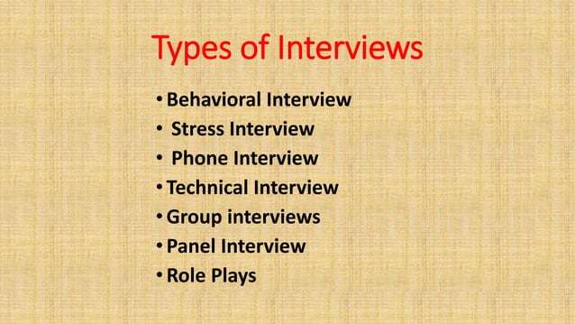Developing Interview Skills | PPTX