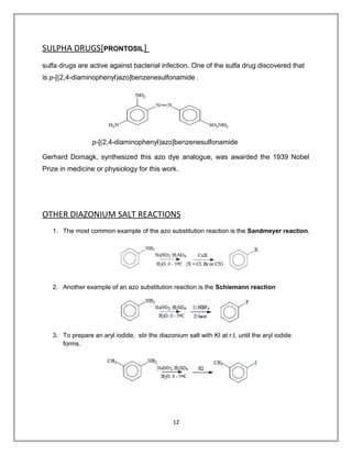 diazotisation reaction and synthesis of azodyes | DOC