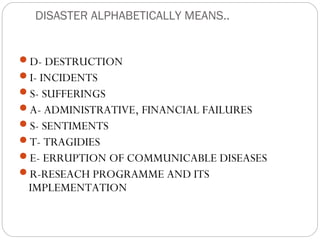disaster nursing | PPT
