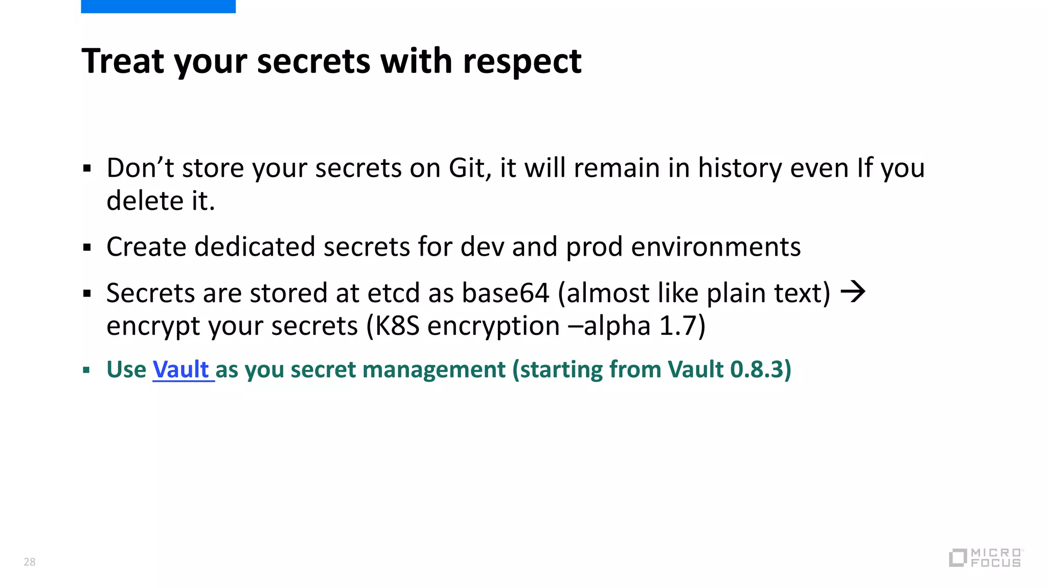 K8s security best practices | PPTX | Operating Systems | Computer Software and Applications
