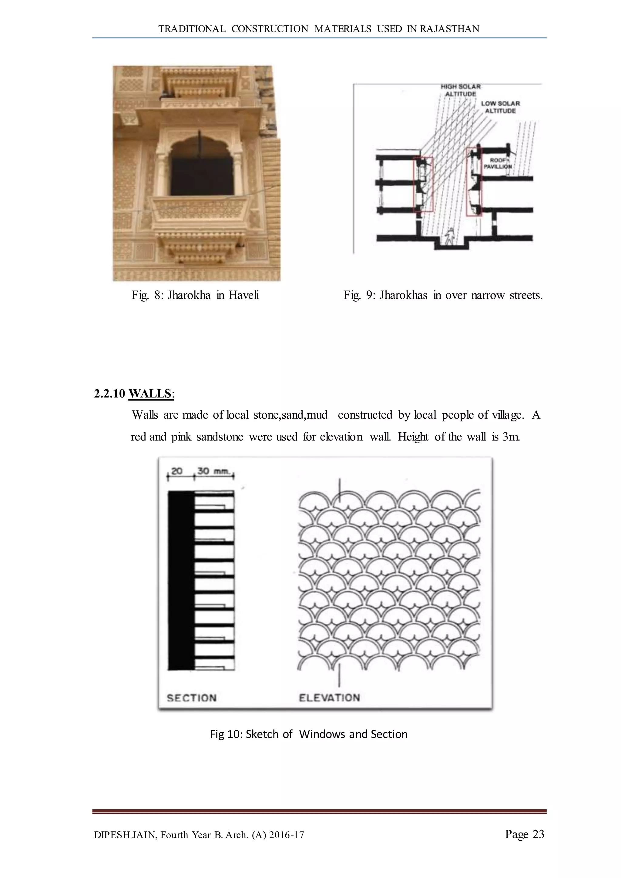 DISSERTATION- TRADITIONAL CONSTRUCTION MATERIALS OF RAJASTHAN | DOCX