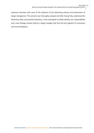 Binit VASA / MSc Design Management Dissertation preview | PDF ...