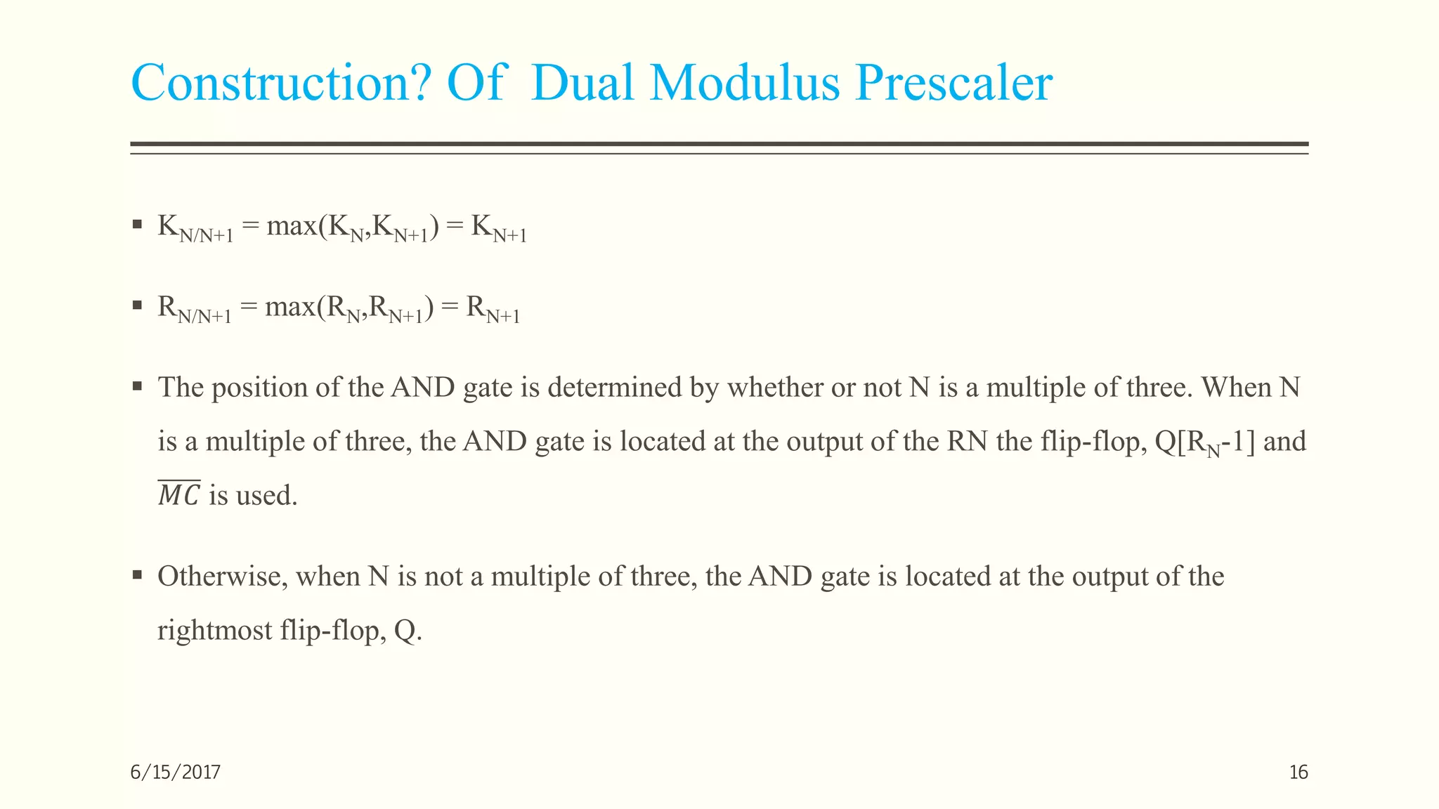prescalers and dual modulus prescalers | PPTX