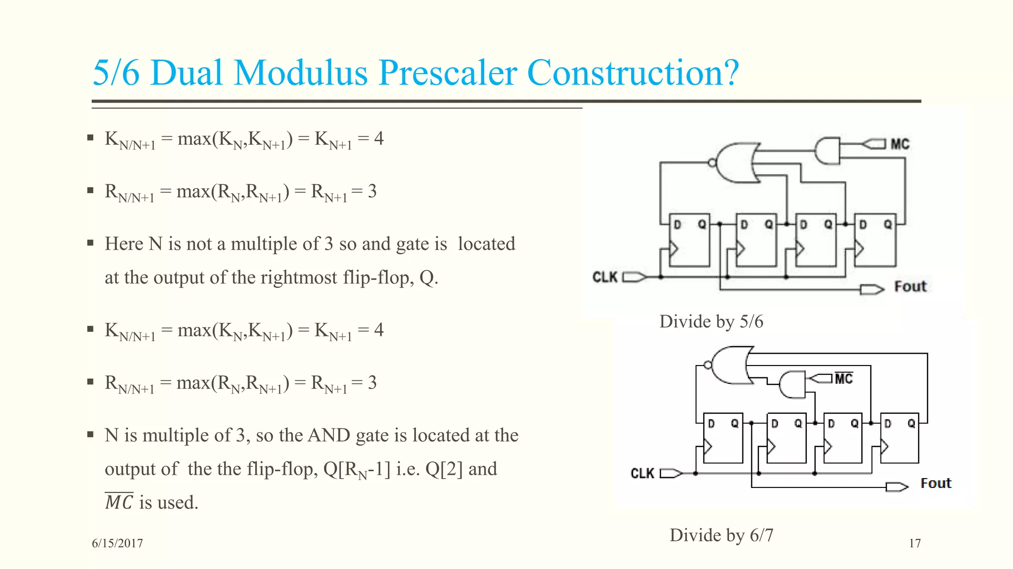 prescalers and dual modulus prescalers | PPTX