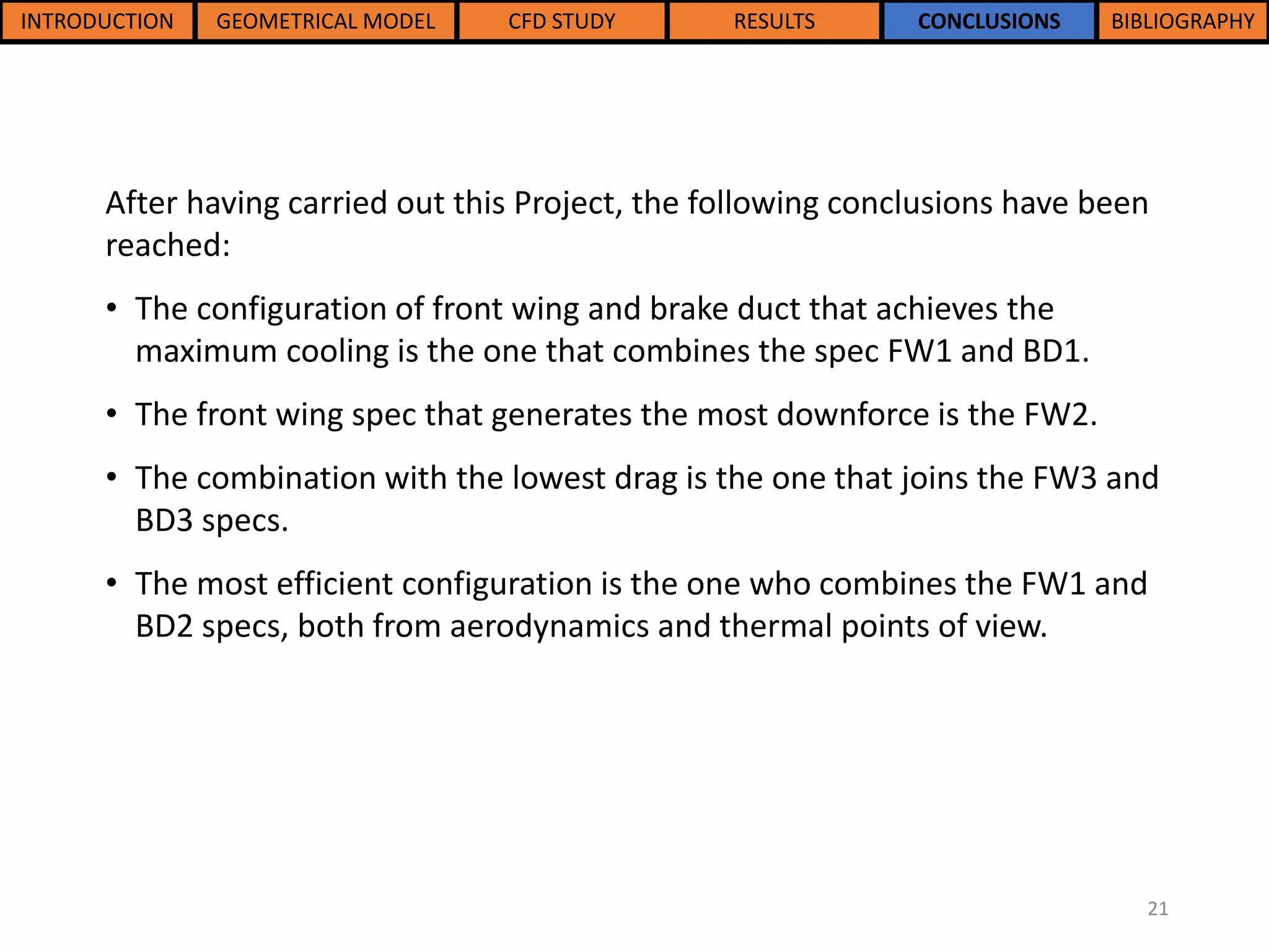 Design, CFD analysis and optimization of a F1 front wing and his brake ...