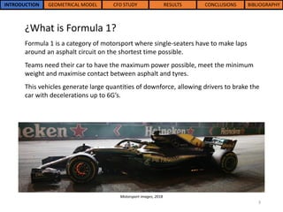 Design, CFD analysis and optimization of a F1 front wing and his brake ...