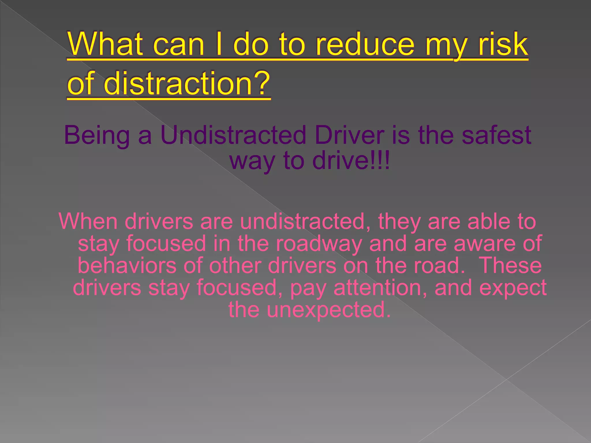 Distracted Driving | PPTX
