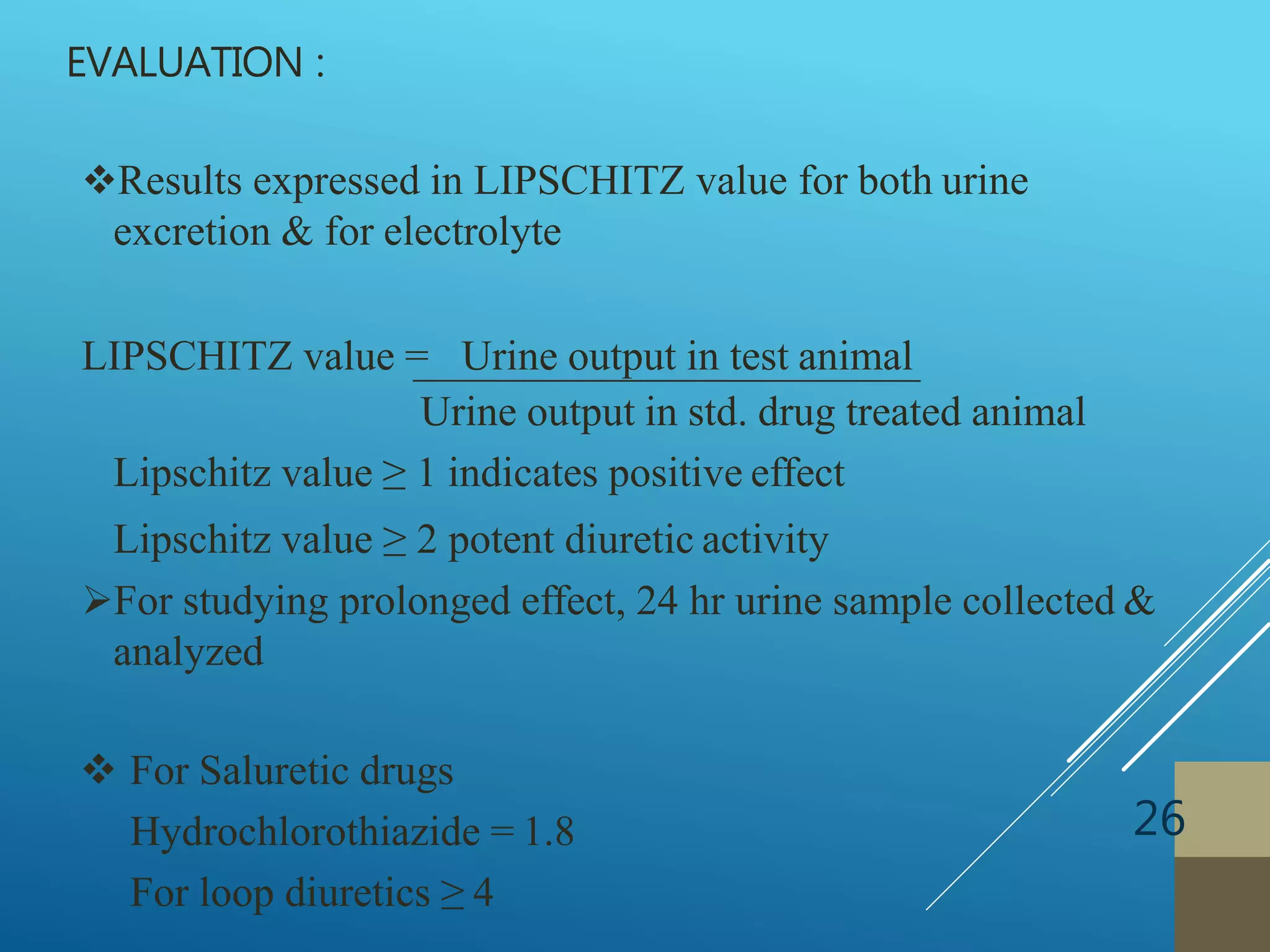 Diuretic Preclinical Screening models | PPTX