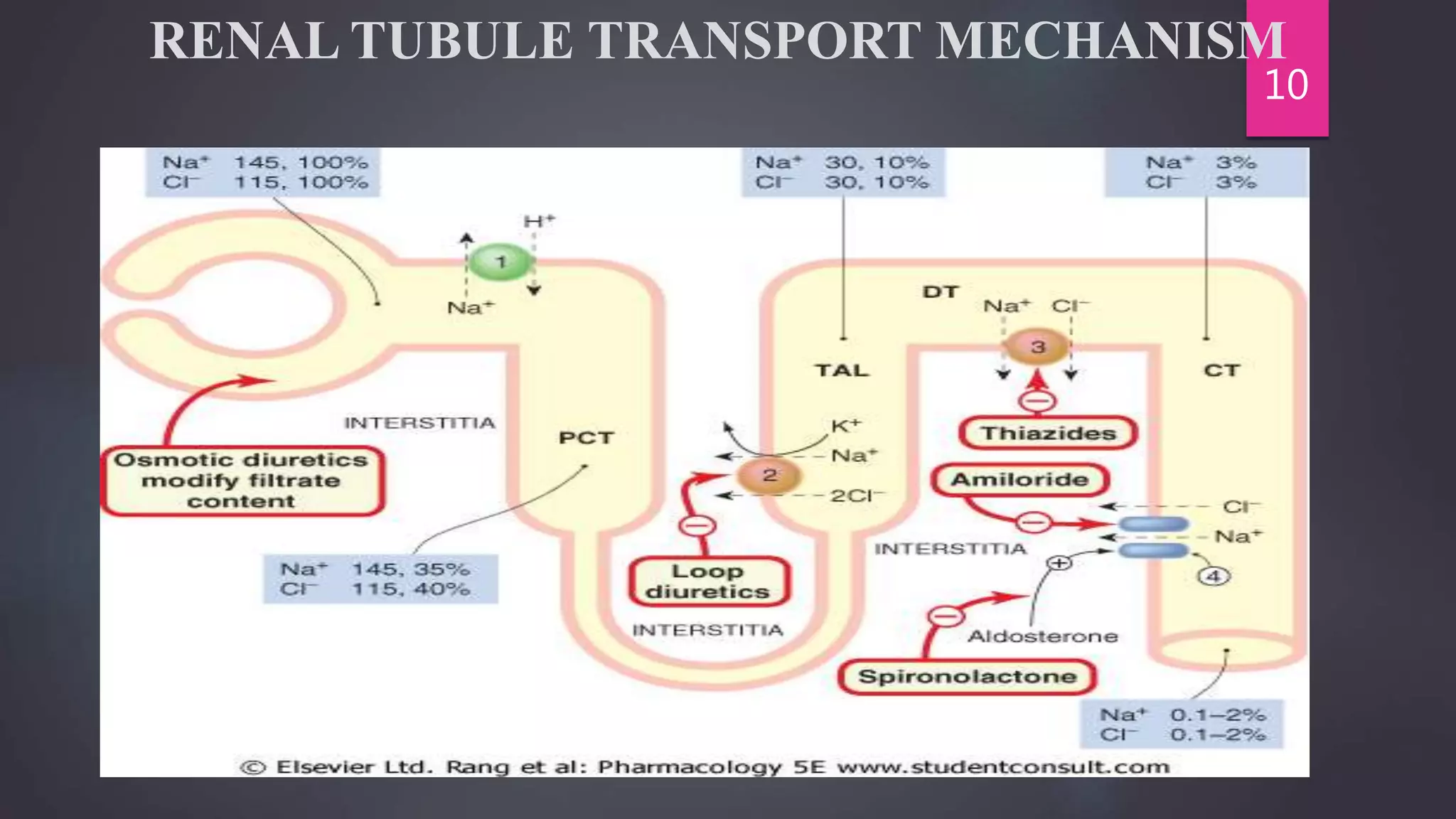 Pharmacology of diuretics-antidiuretics | PPTX