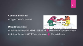 Pharmacology of diuretics-antidiuretics | PPTX