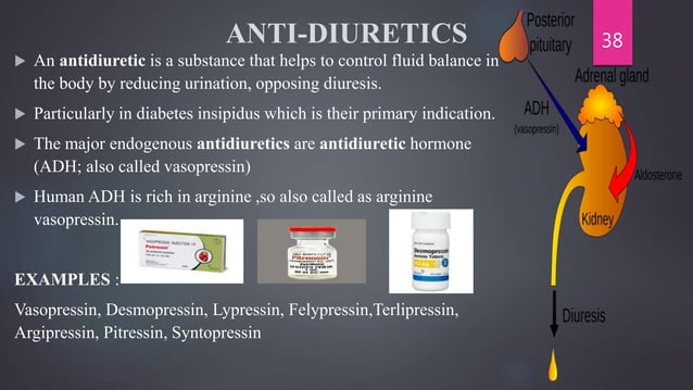 Pharmacology of diuretics-antidiuretics | PPTX | Endocrine and Metabolic Diseases | Diseases and ...