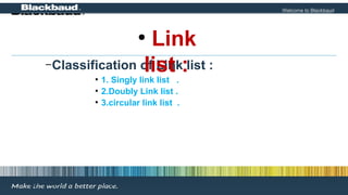 Link list CSE ( Data structure ) . | PPT