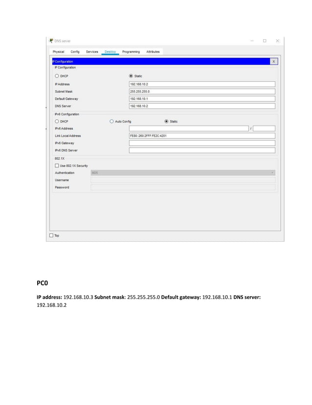 Dns Server Configuration In Cisco Packet Tracer Pdf Computer