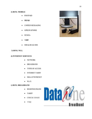 bsnl broadband documentation | DOCX