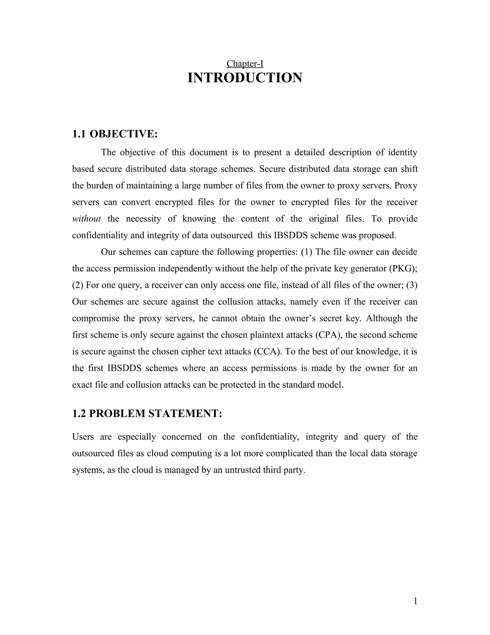 documentation for identity based secure distrbuted data storage schemes | PDF