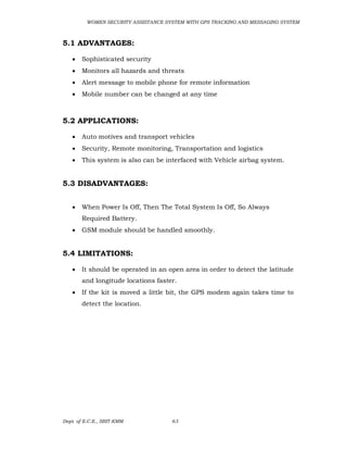 Women Security Assistance system with GPS tracking and messaging system ...