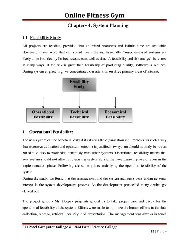 Online Fitness Gym Documentation | DOC