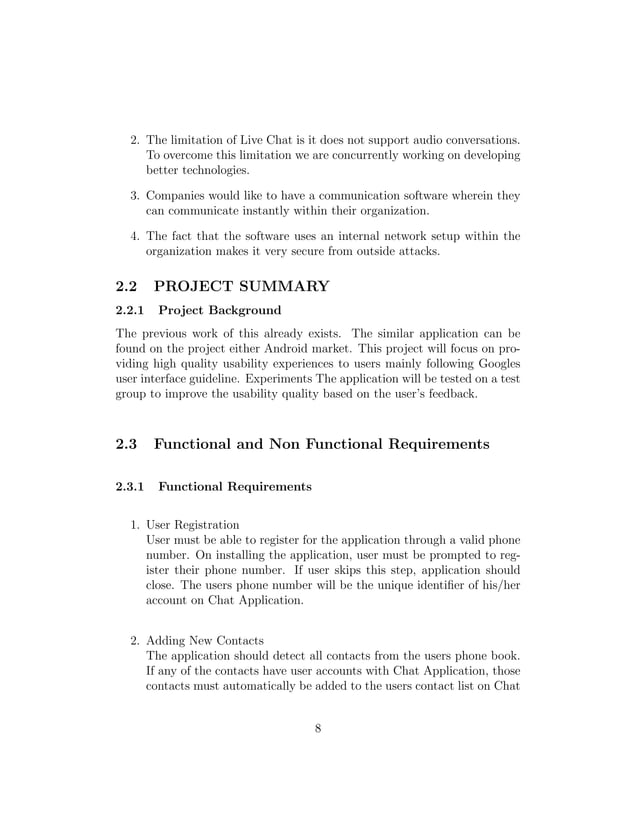 Chat Application Full Documentation Pdf Computer Software And Applications Computing