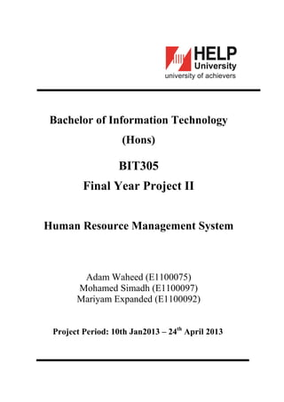 Human Resource Management System | PDF