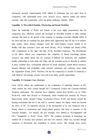 Case Study Analysis on General Electric | DOCX