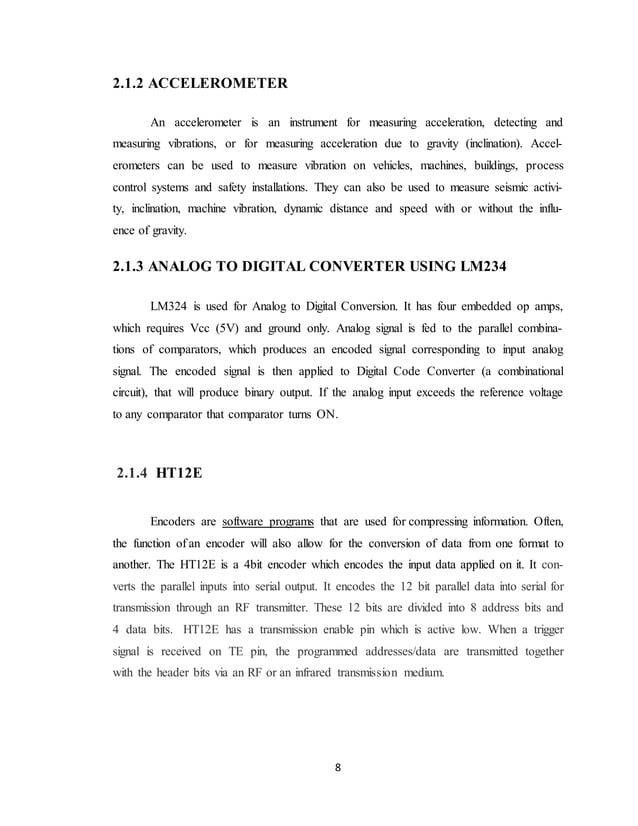 Gesture control robot using accelerometer documentation | DOCX | Operating Systems | Computer ...