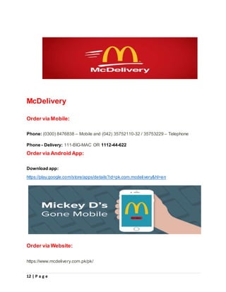 Project Report: CRM strategy of McDonald's | DOCX