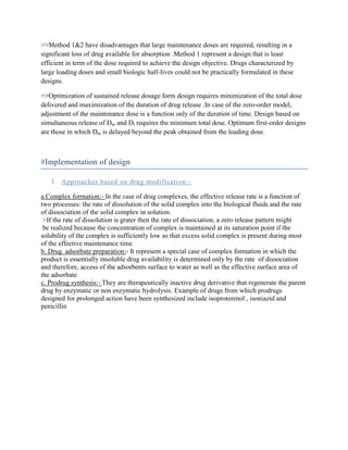 sustained release oral dosage forms | PDF