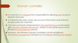 Final domain control policy | PDF