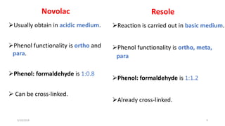 Preparation of Phenol-Formaldehyde Resin | PPTX