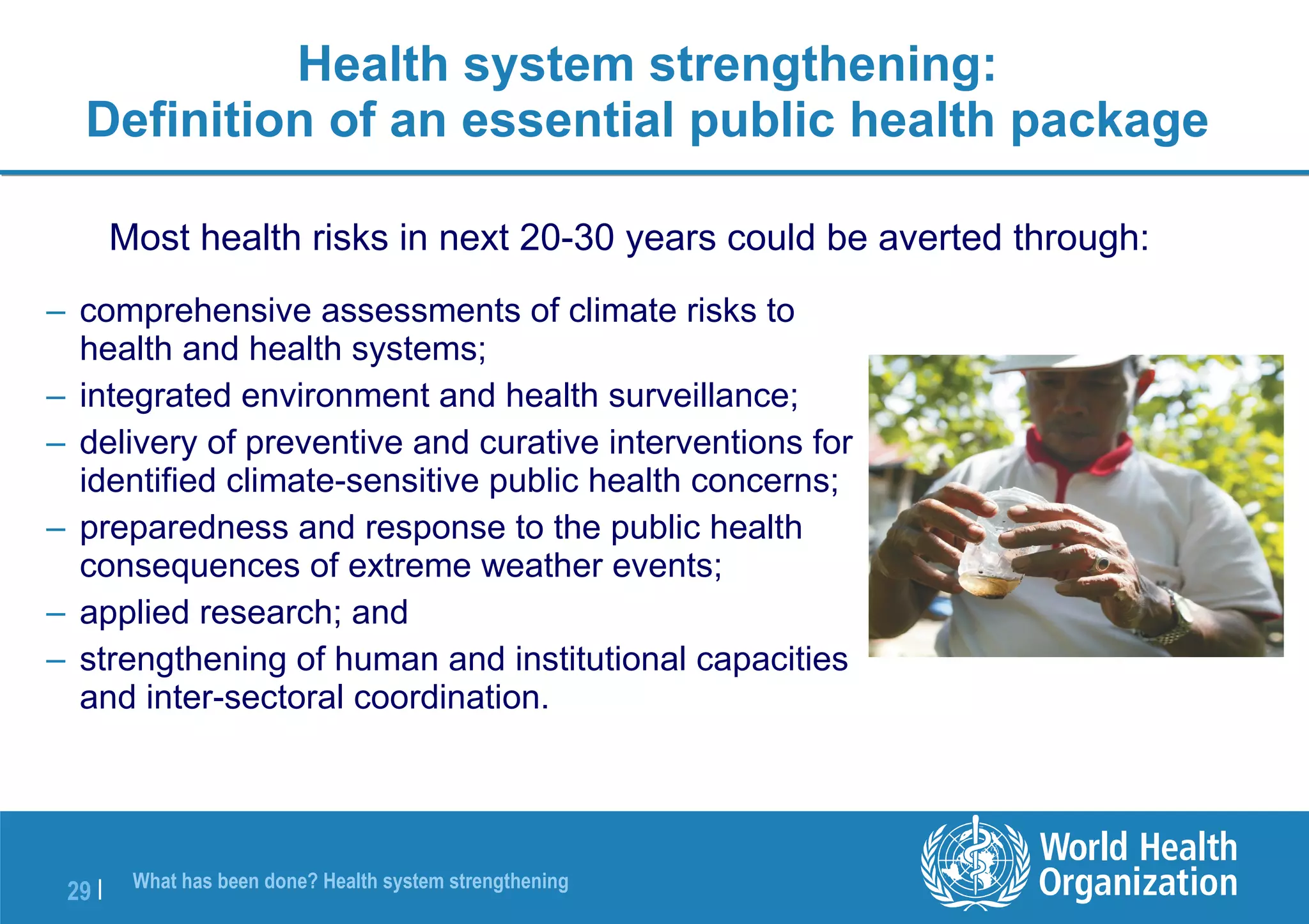 Health, Climate change & WHO - Final donorreport2011 | PPS | Geography ...