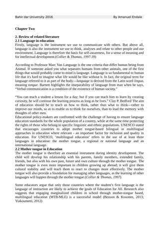 Practice and challemges of sign language as a medium of instruction ...