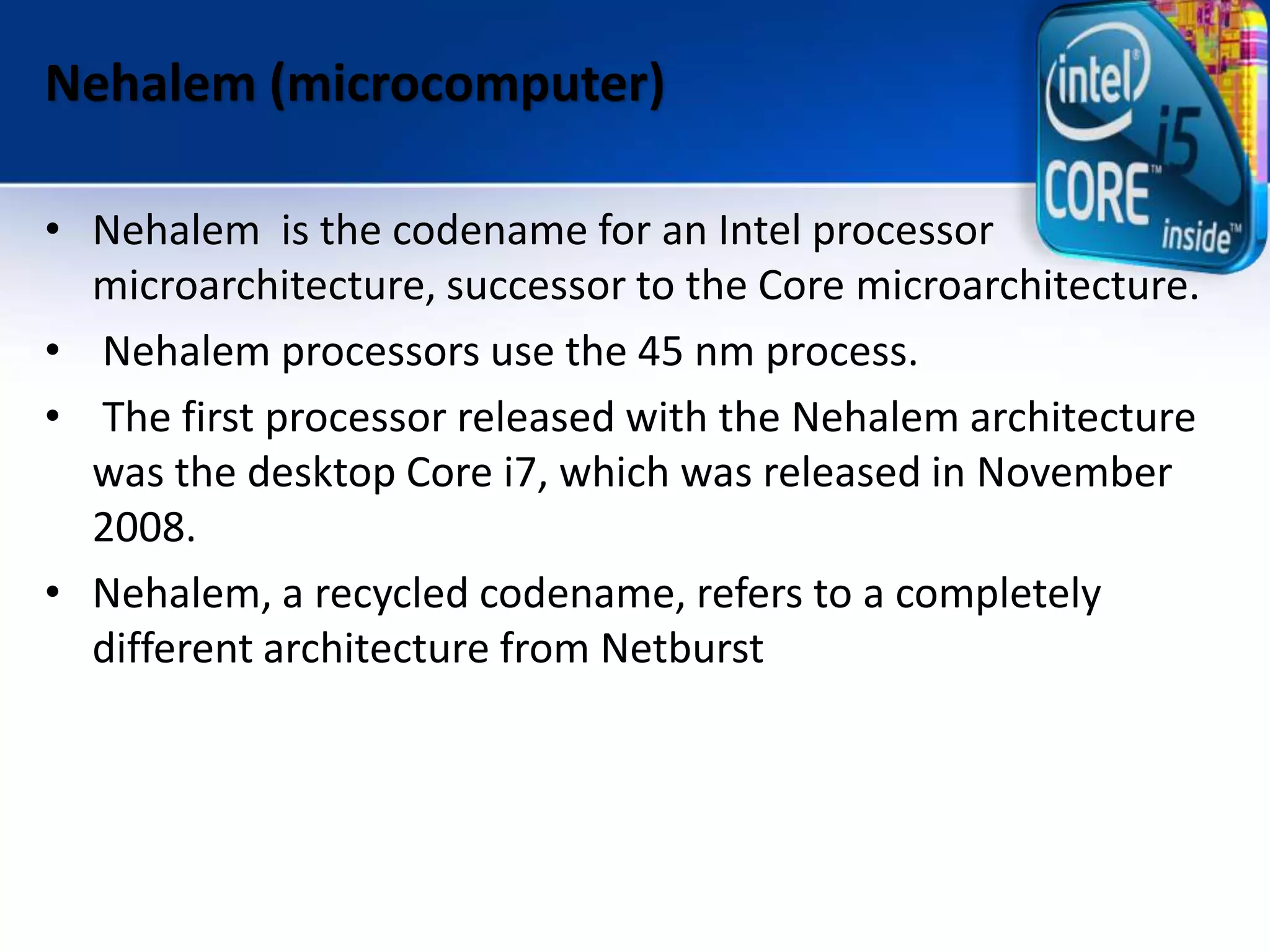 Final draft intel core i5 processors architecture | PPTX