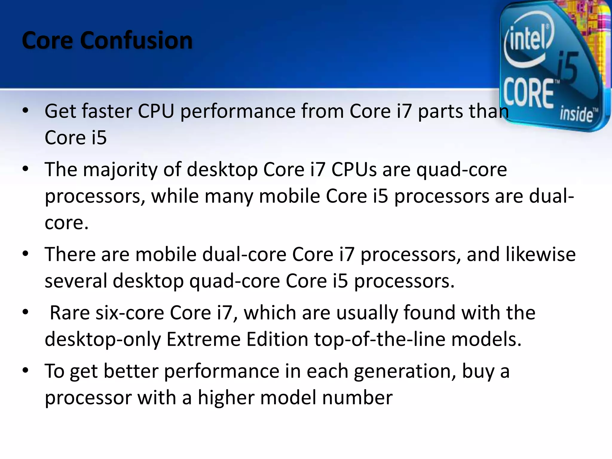Final draft intel core i5 processors architecture | PPTX