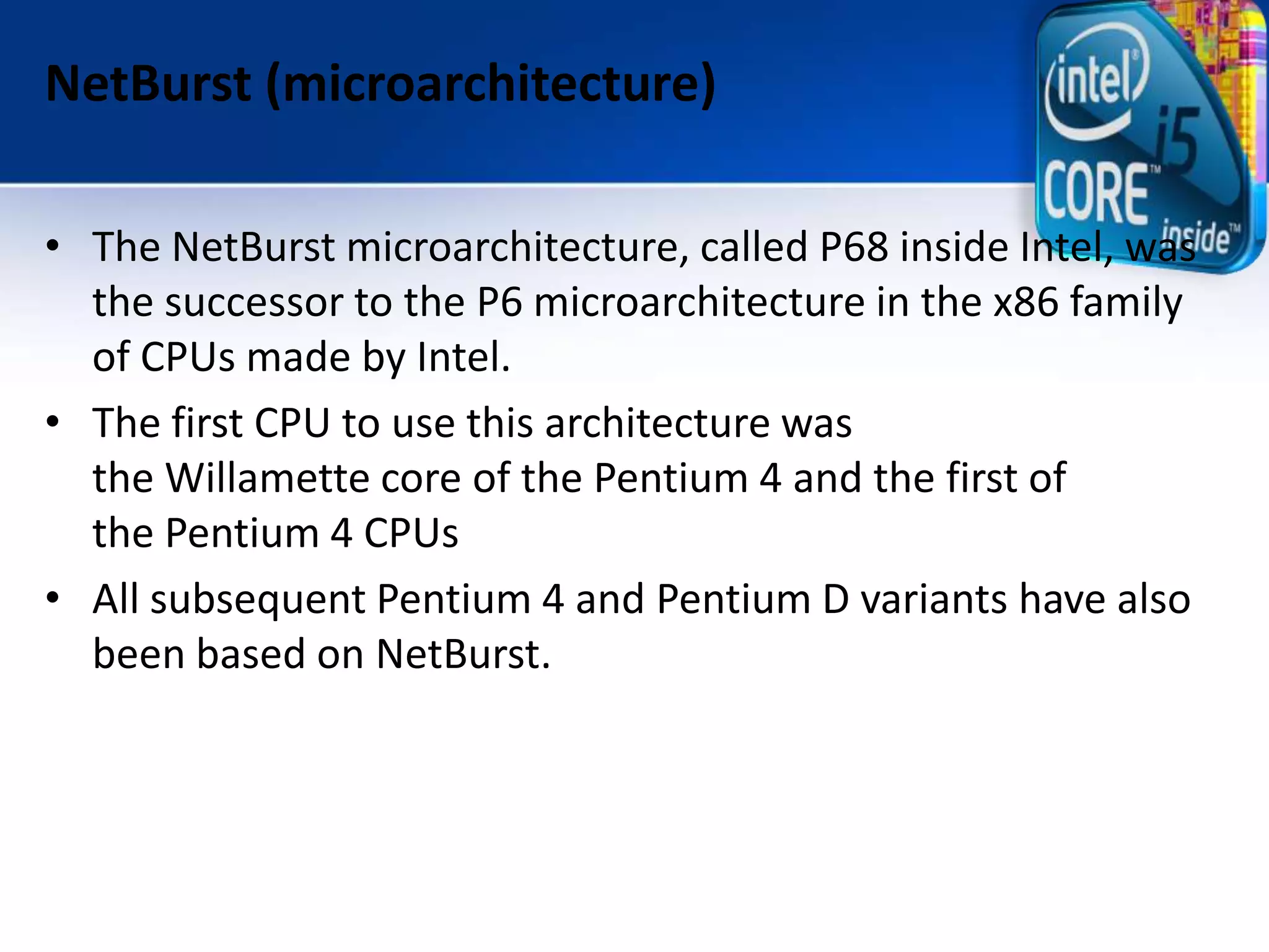 Final draft intel core i5 processors architecture | PPTX