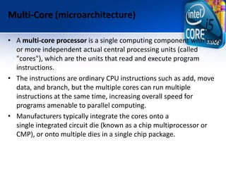 Final draft intel core i5 processors architecture | PPTX