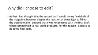 Final draft editing process | PPTX