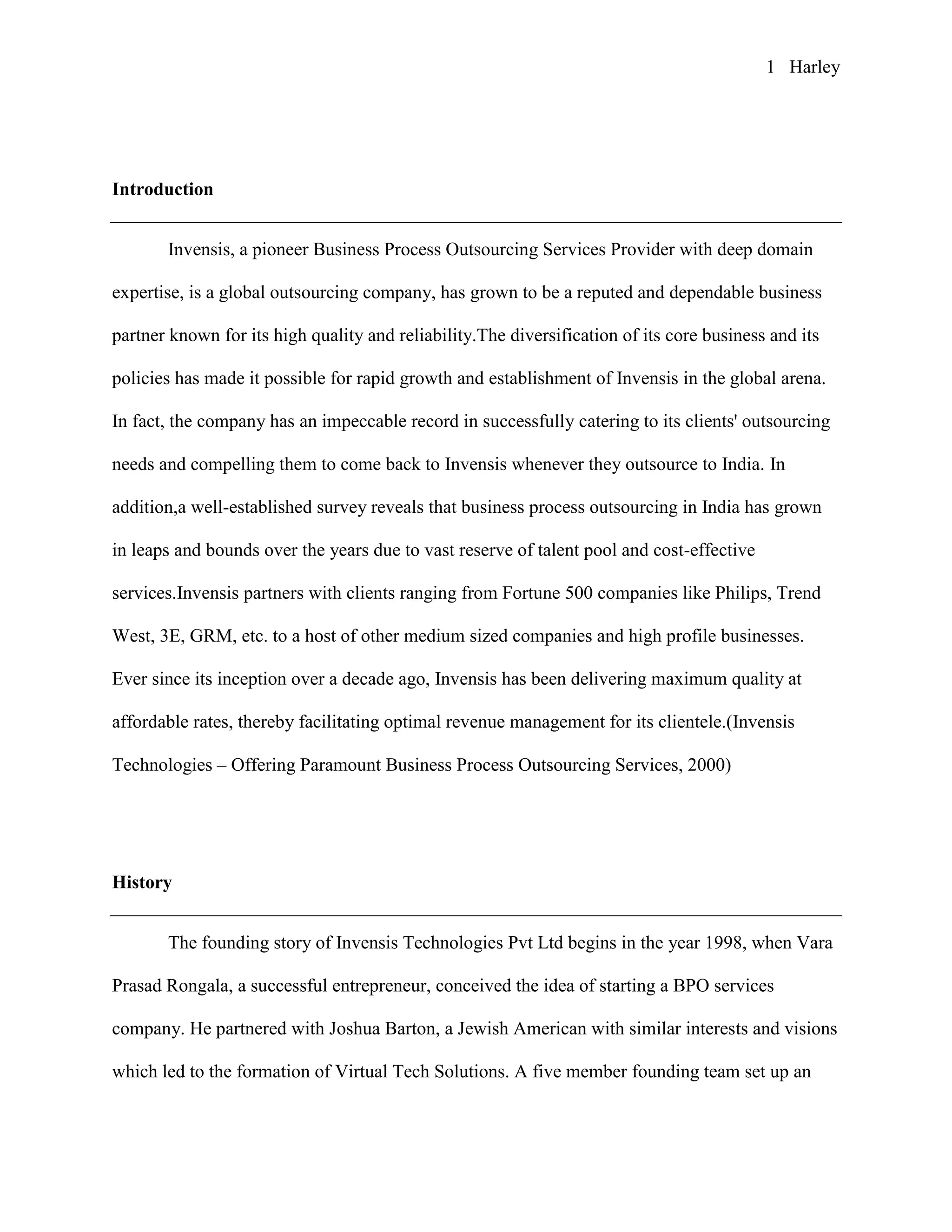Invensis Technology | DOCX
