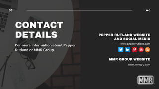 Pepper Rutland and MMR Group Presentation | PPT