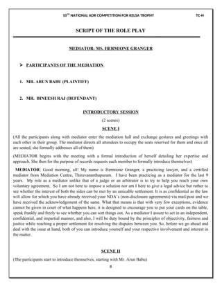 MEMORANDUM OF ADR COMPETITION ................ | PDF | Free Download
