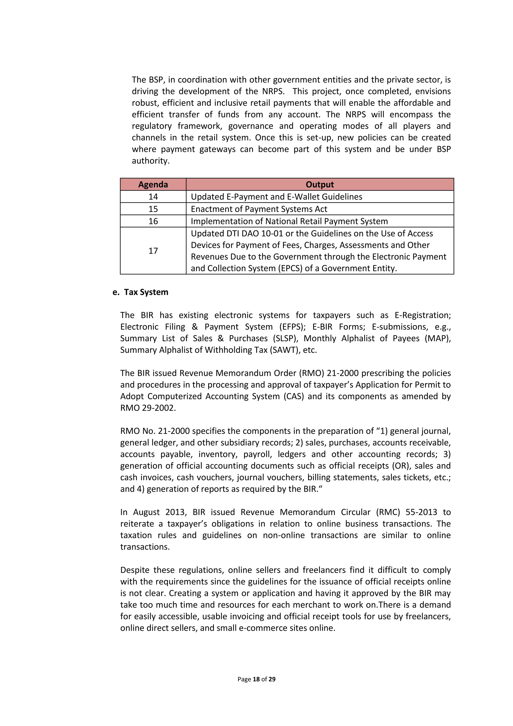 Philippines E-Commerce Roadmap (Final draft as of December 29, 2015) | PDF