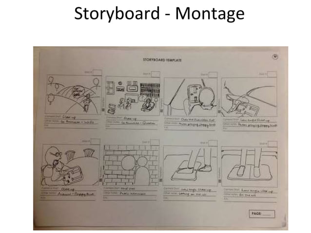 Final draft planning shotlist and storyboard | PPT