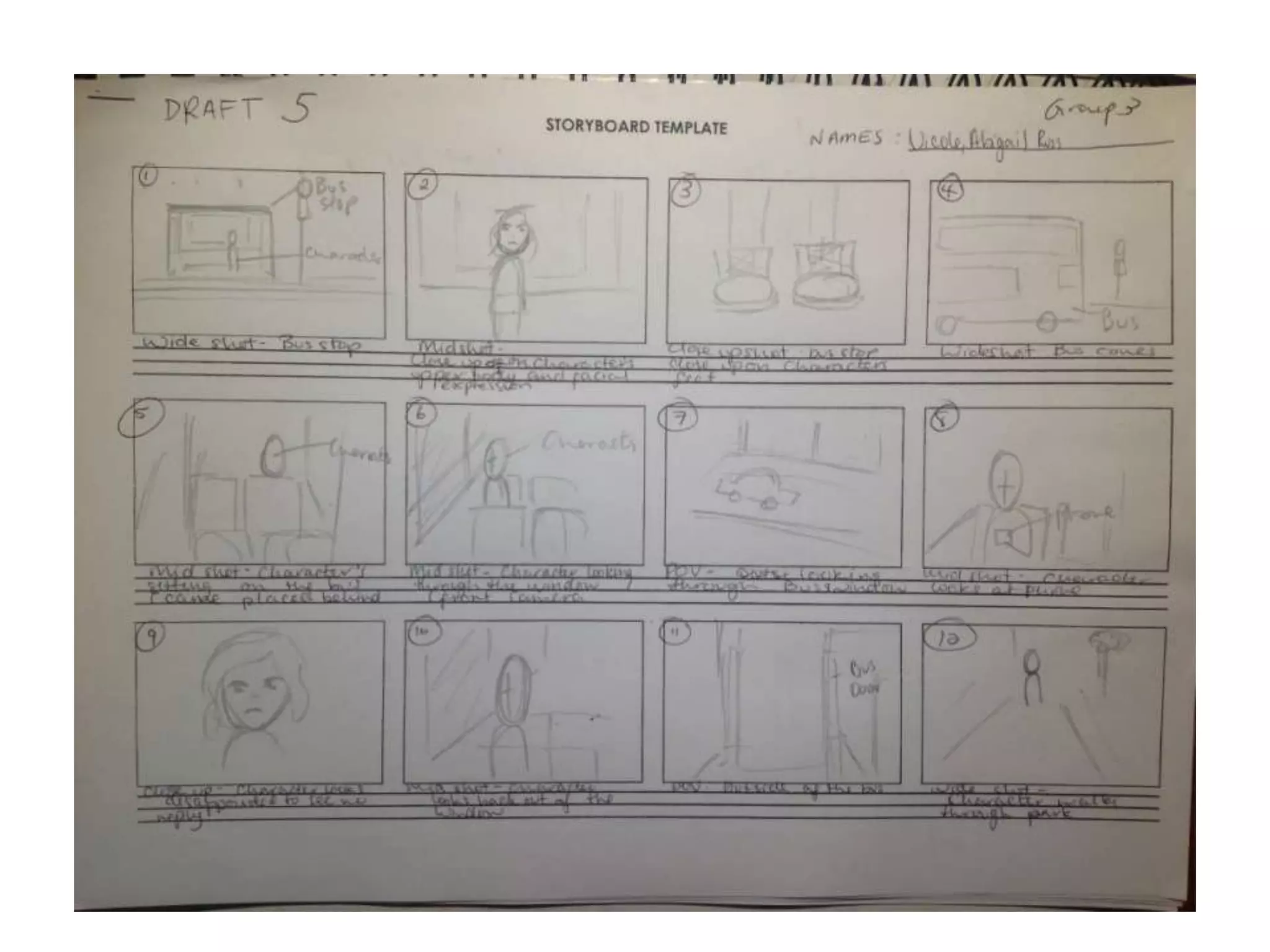 Final draft planning storyboard and timeline | PPTX