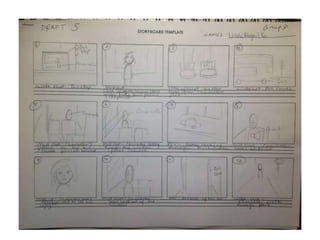 Final draft planning storyboard and timeline | PPTX