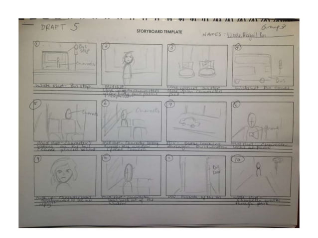 Final draft planning storyboard and timeline | PPTX