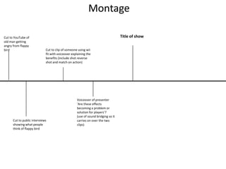 Final draft planning – timeline and script. | PPTX