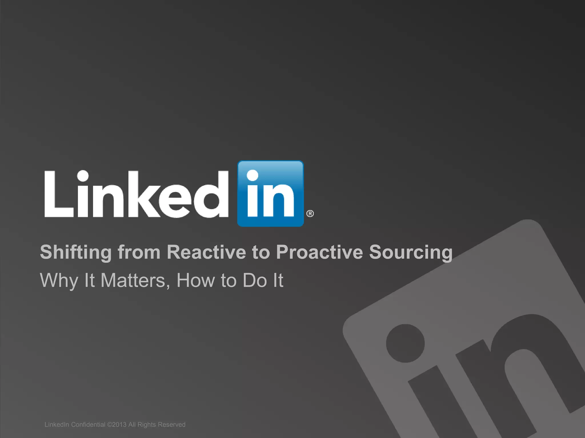 Proactive talent sourcing | PPT