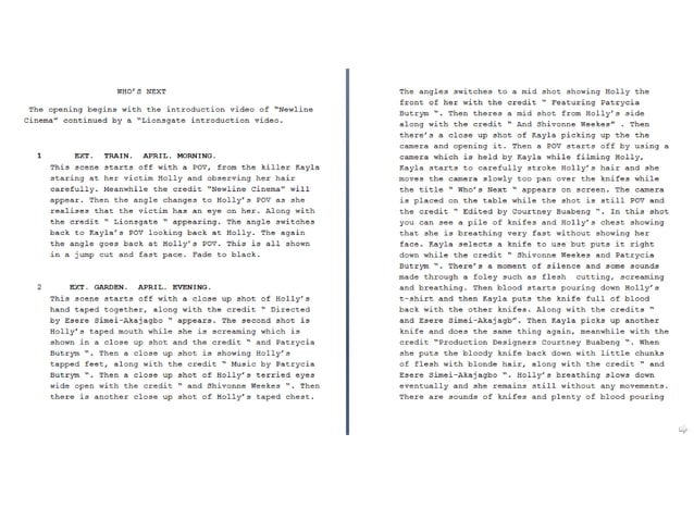 Final draft script | PPT