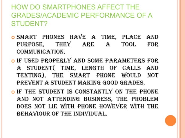 Final draft (smart phones) | PPT
