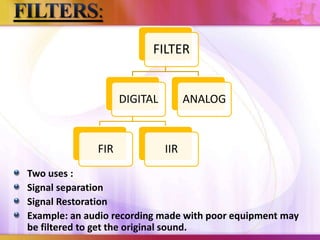 DIGITAL SIGNAL PROCESSING | PPTX